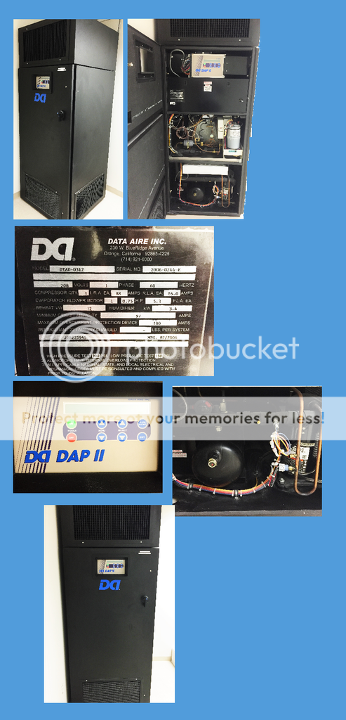 Data Aire HVAC Computer Room Air Conditioner 3 Ton Indoor and Outdoor ...